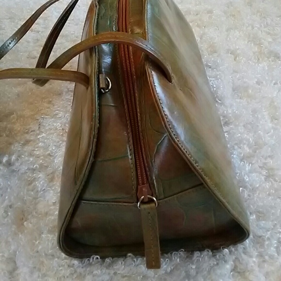 Pelle Studio | Bags | Leather Croc Embossed Handbag | Poshmark